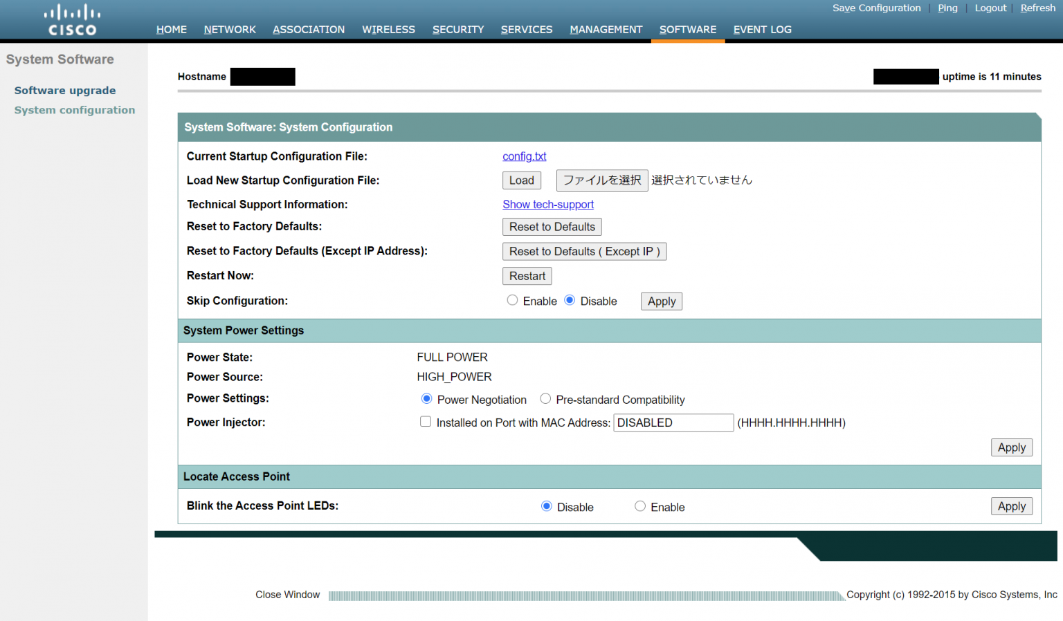 Cisco Aironet 3702 ワイヤレス環境リプレース Part3:WebGUIでの設定 – Studio zazameta blog